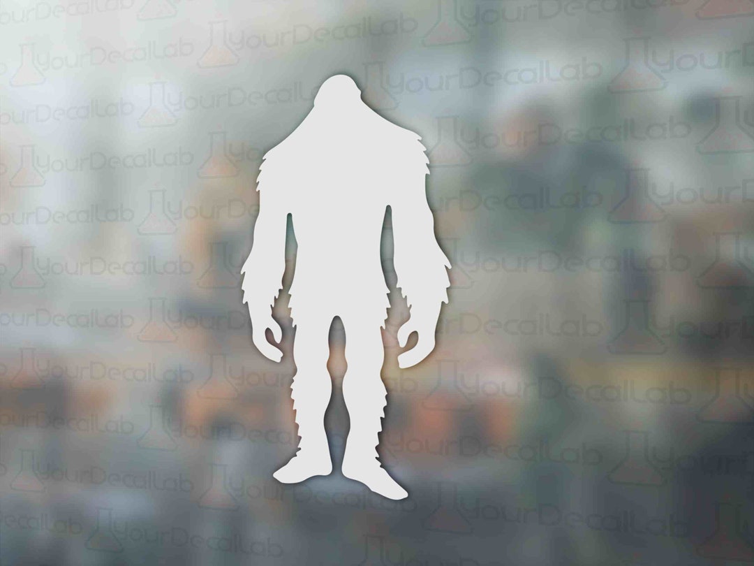 Sasquatch Hairy Bigfoot Decal Many Colors & Sizes - Etsy