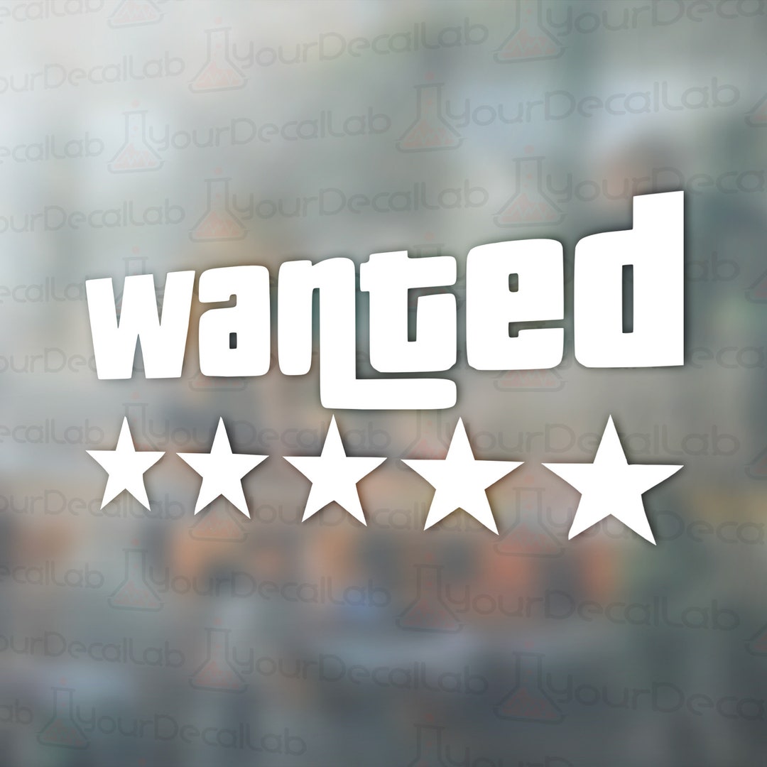 Wanted Five Stars Decal Many Colors & Sizes - Etsy
