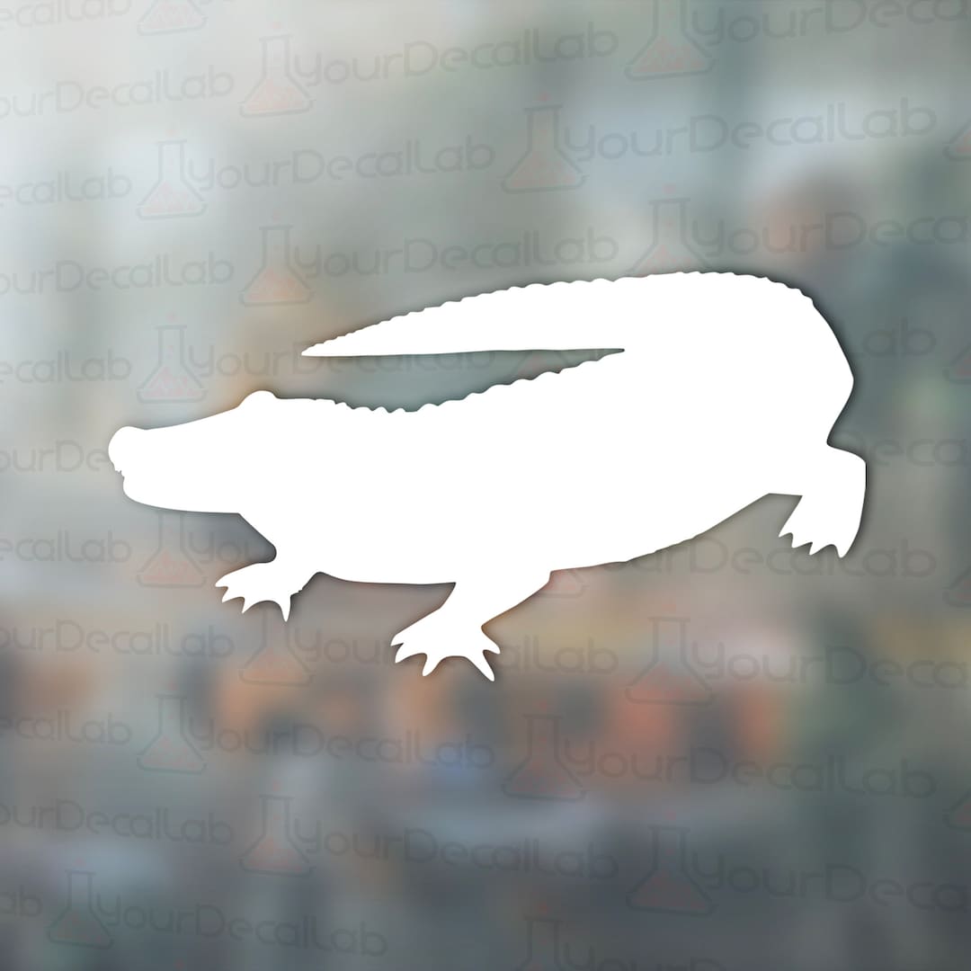 Alligator Decal Many Colors & Sizes - Etsy