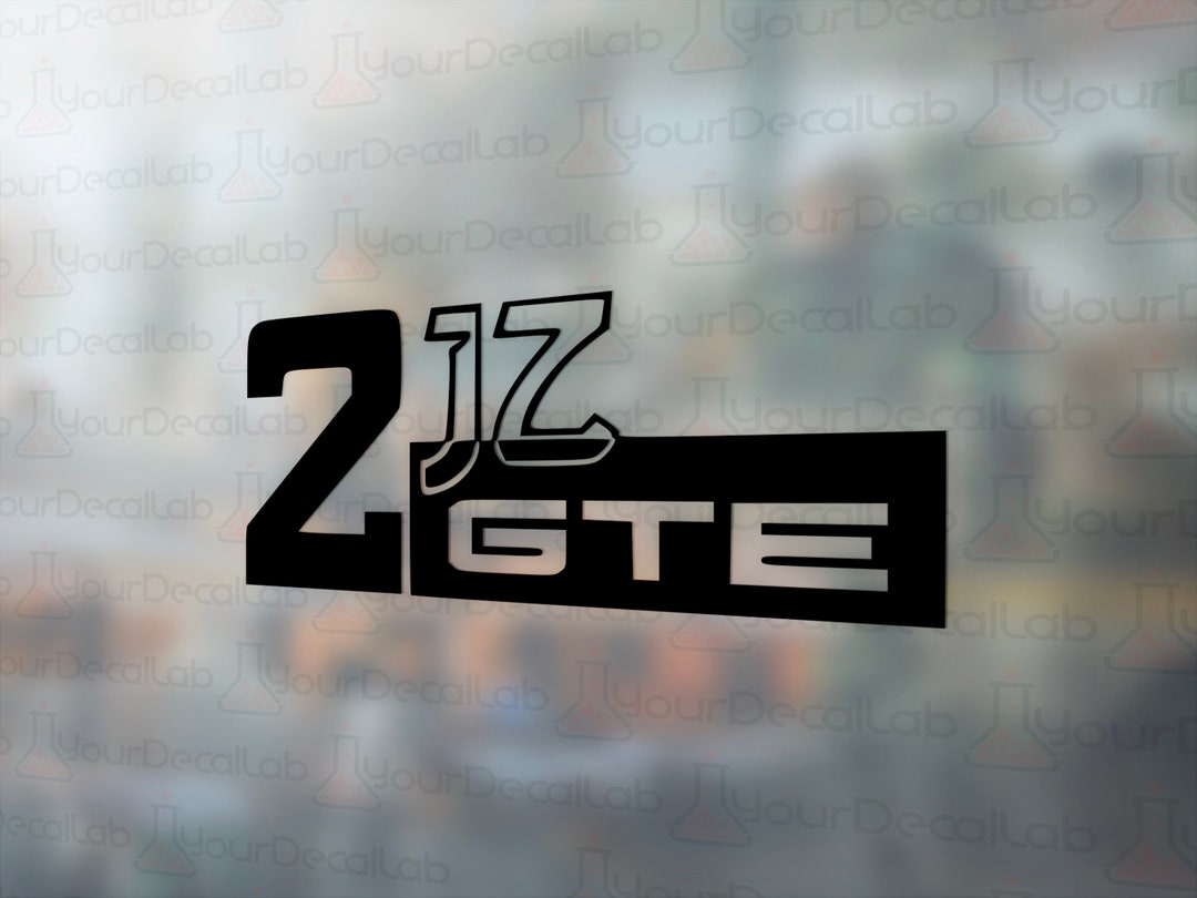 2JZ GTE Decal Many Colors & Sizes - Etsy