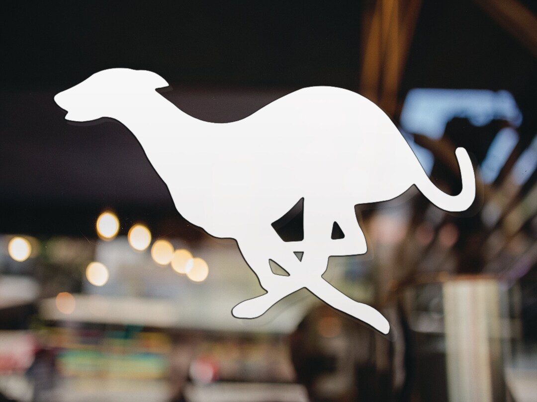 Running Greyhound Decal Many Colors & Sizes - Etsy