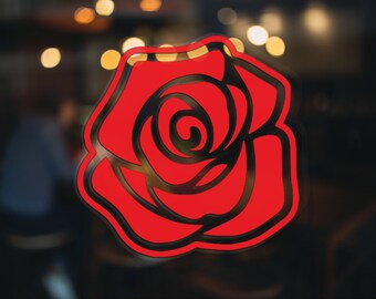 Rose Decal Car Decal Rose Stickers Decals for Women Vinyl - Etsy