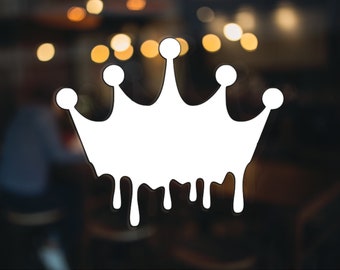 Drippy Crown Vinyl Decal Car/truck Decal - Etsy