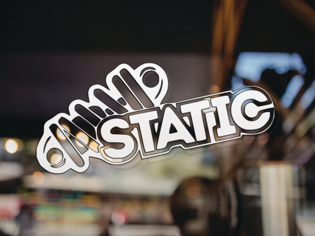 Static Decal Many Colors & Sizes - Etsy