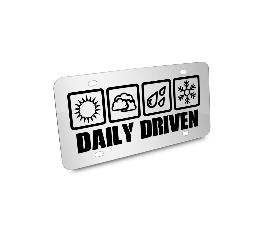 Daily Driven License Plate Many Colors - Etsy