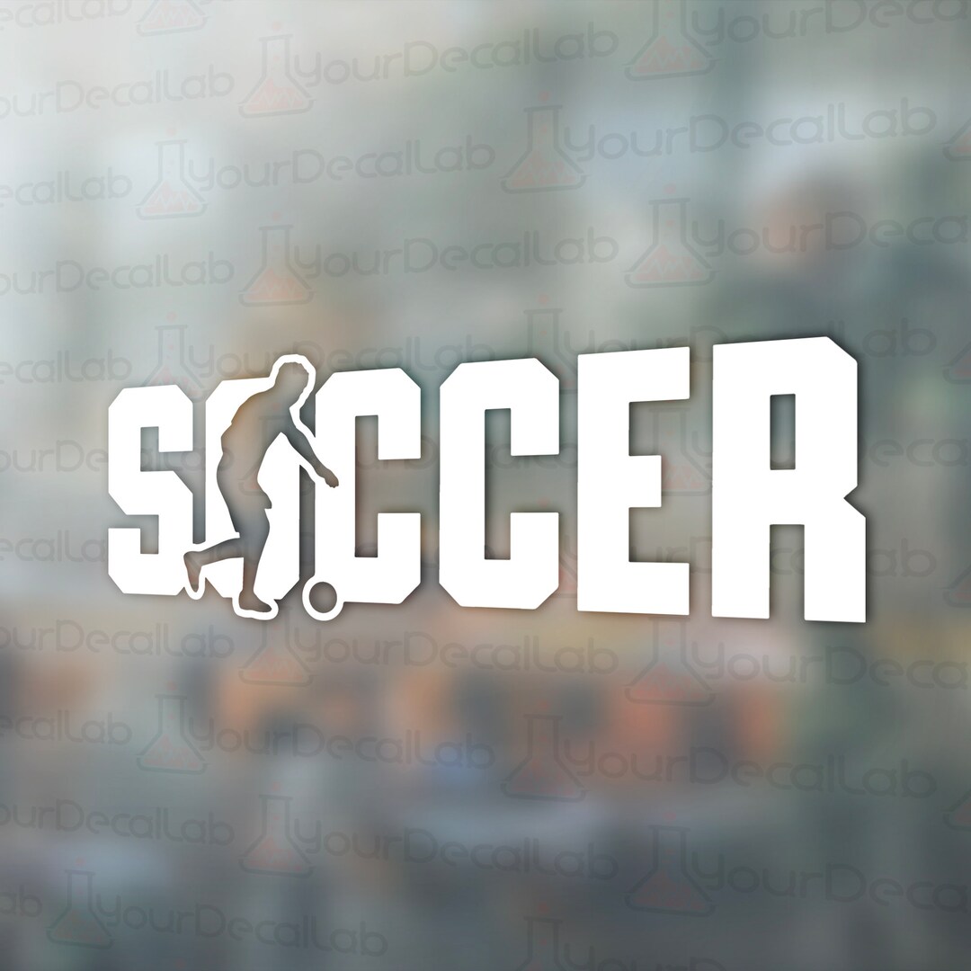 Soccer Player Decal Many Colors & Sizes - Etsy