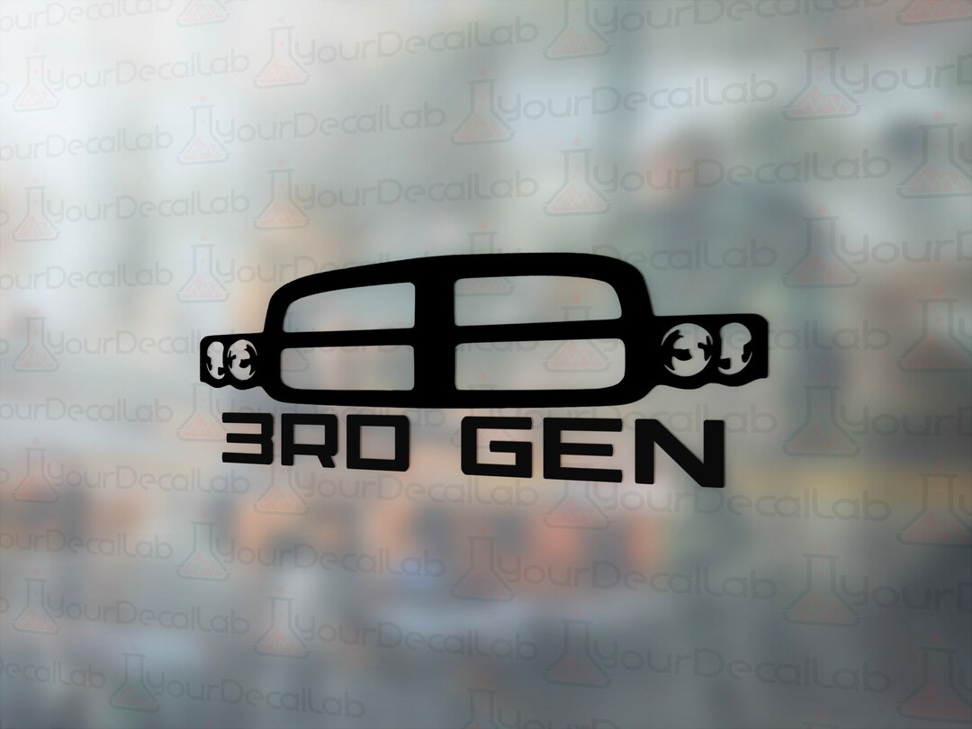 3rd Gen Grille Decal Many Colors & Sizes - Etsy
