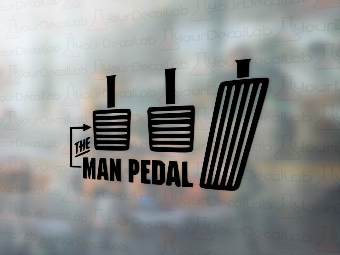 The Man Pedal Decal Many Colors & Sizes - Etsy
