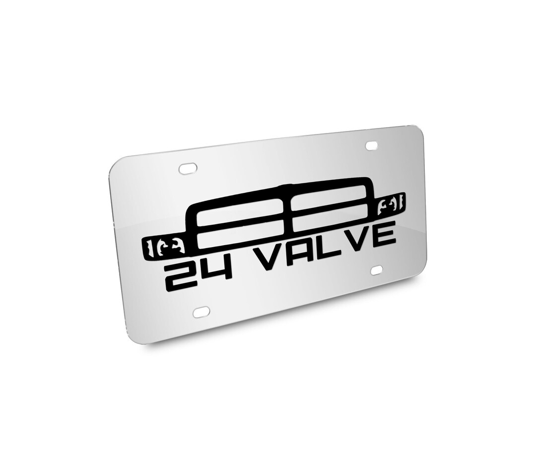 24 Valve 2nd Gen Grille License Plate Many Colors - Etsy