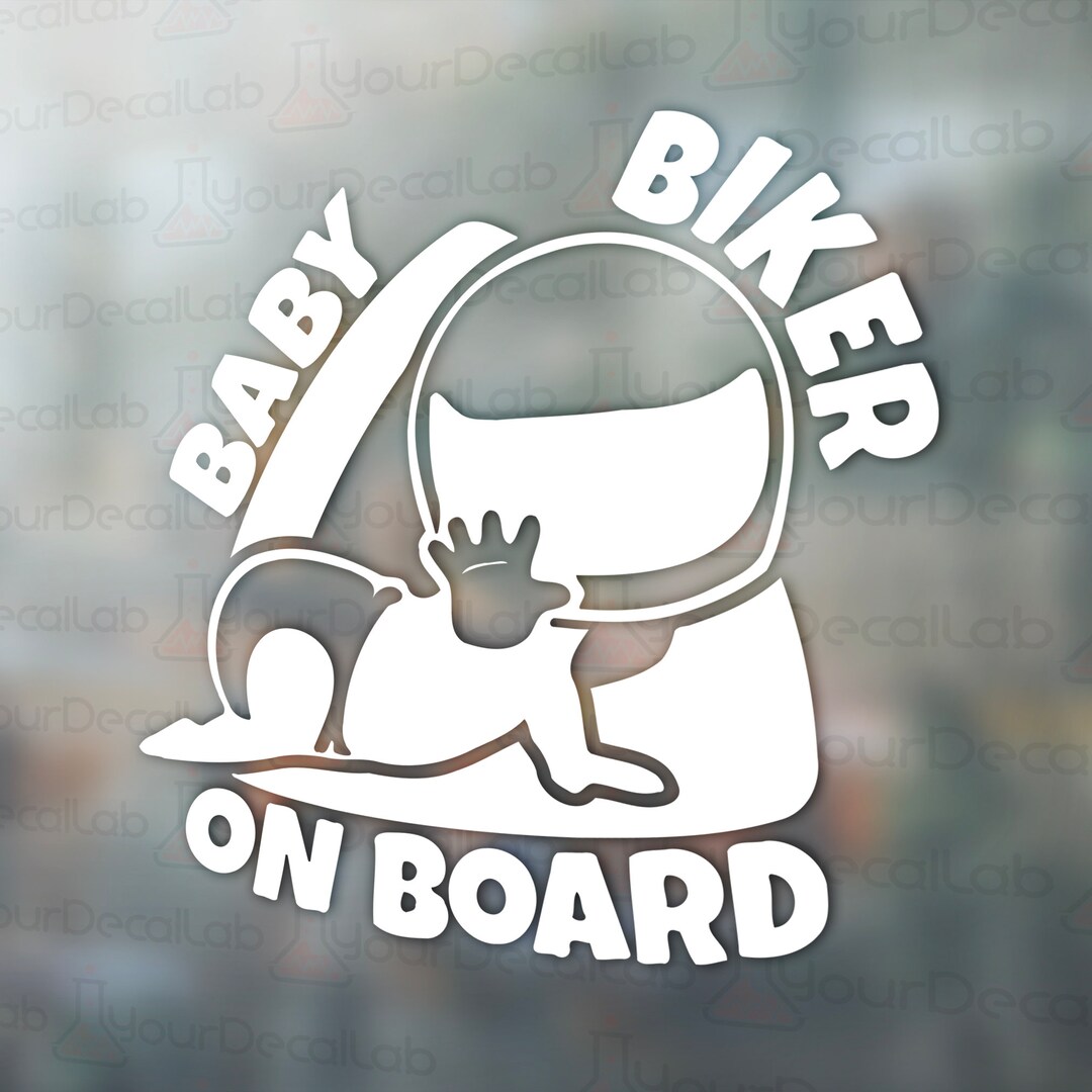 Baby Biker on Board Decal Many Colors & Sizes - Etsy