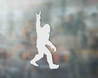 Yeti Sasquatch Big Foot Rock on Sticker - Etsy