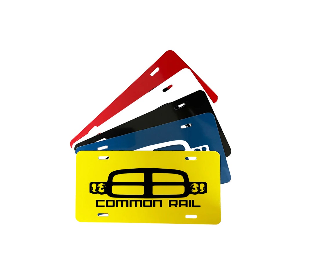 Common Rail 3rd Gen Grille License Plate Many Colors - Etsy