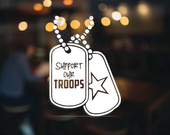 Support Our Troops Decals - Etsy