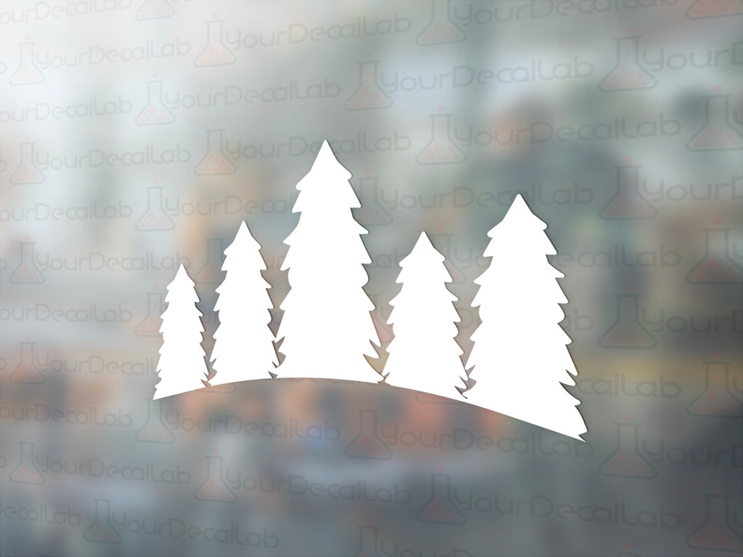 Pine Trees Decal Many Colors & Sizes - Etsy