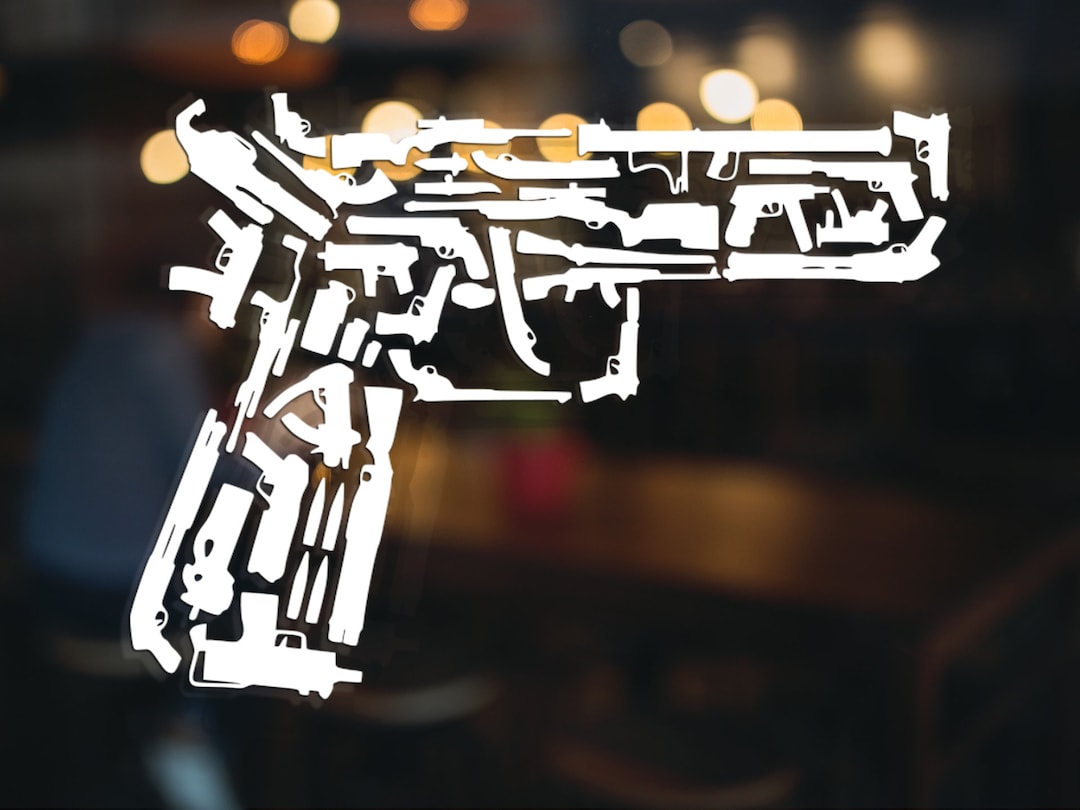 Guns Pistol Decal Many Colors & Sizes - Etsy