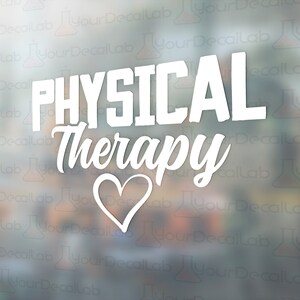 Physical Therapy Decal Many Colors & Sizes - Etsy