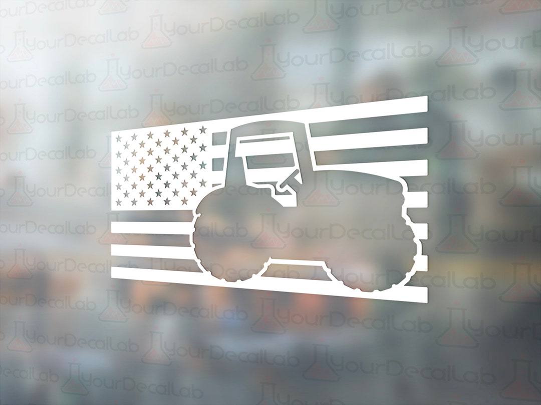 Tractor Flag Decal Many Colors & Sizes - Etsy
