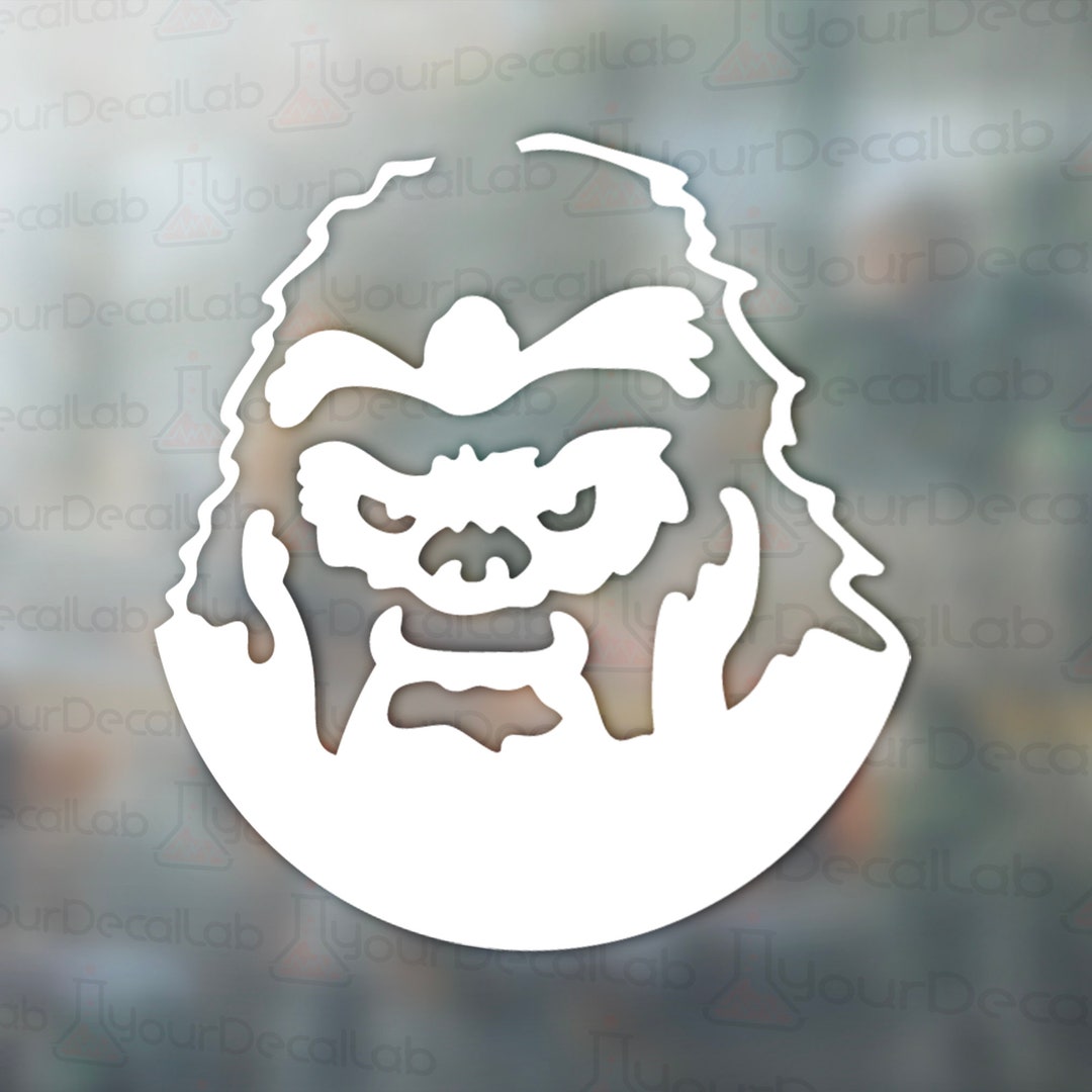 Sasquatch Bigfoot Face Decal Many Colors & Sizes - Etsy