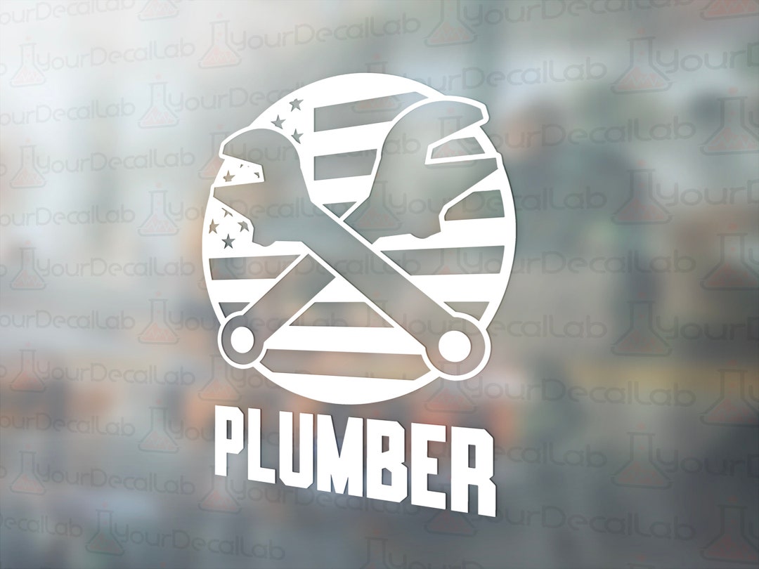 Plumber Flag Decal Many Colors & Sizes - Etsy