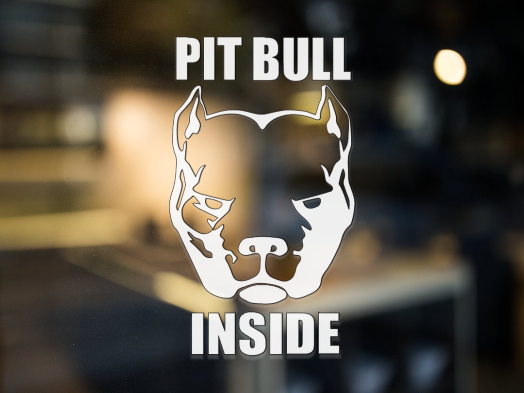 Pitbull Inside Decal Many Colors & Sizes - Etsy