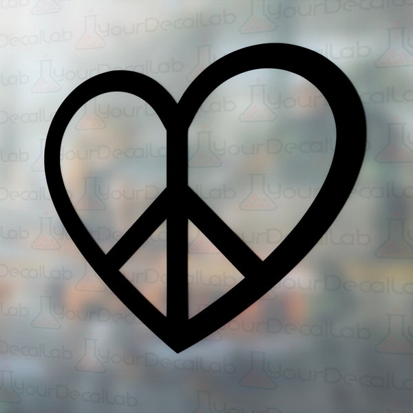 Peace Sign Decal - Etsy