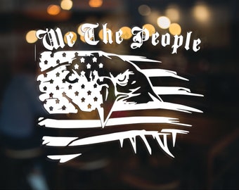 Eagle USA Flag Decal Many Colors & Sizes - Etsy