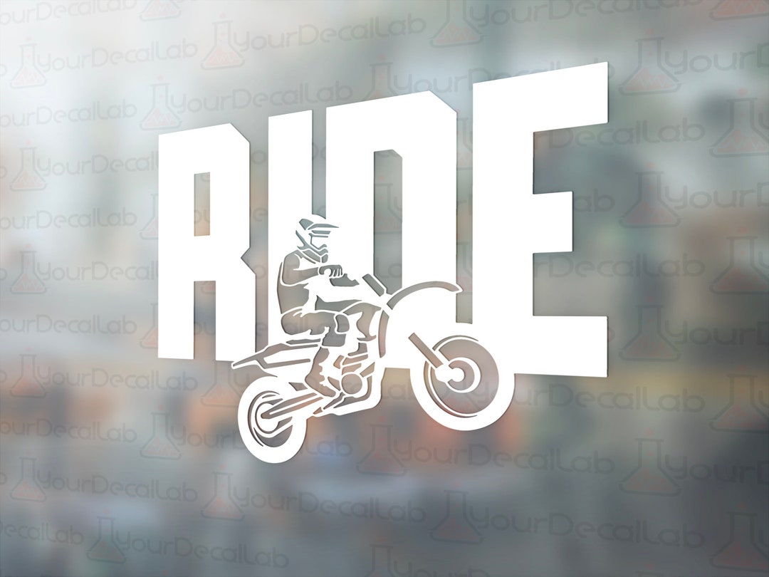 Ride Motocross Decal Many Colors & Size - Etsy