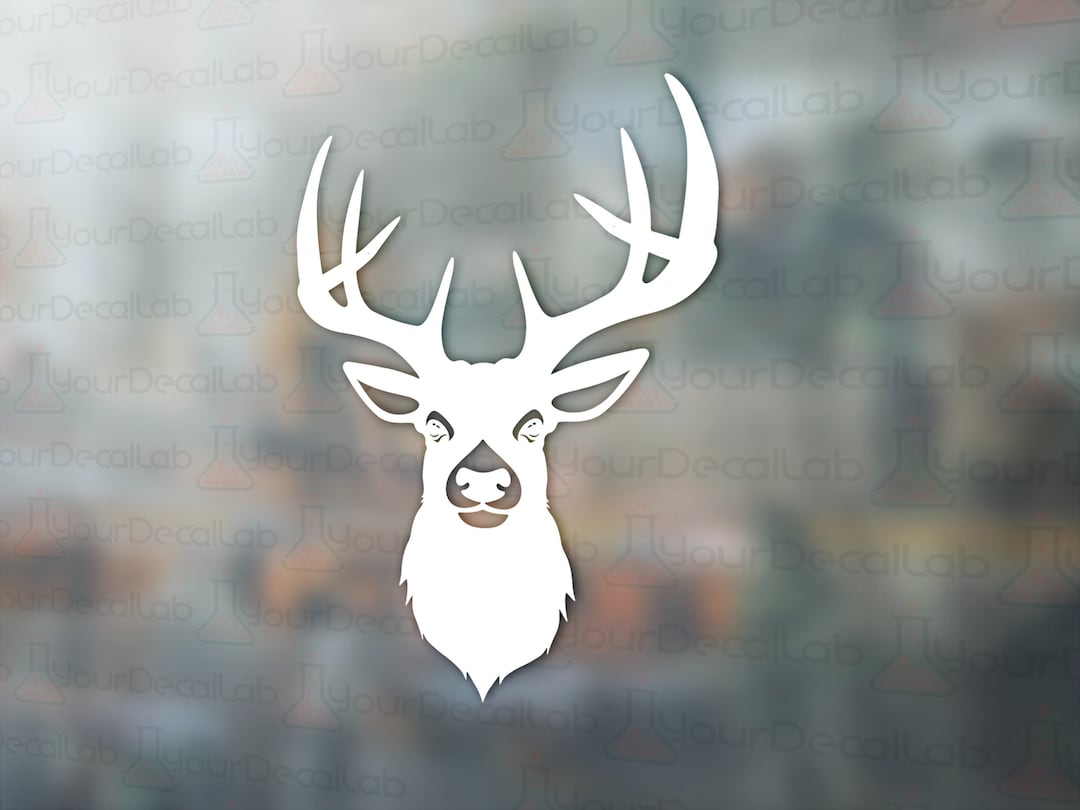Buck Silhouette Decal Many Colors & Sizes - Etsy