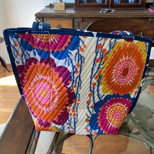 Quilted Tote Bag Whimsical Tote Custom Totes Pieced Tote - Etsy