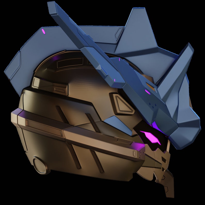 Gundam Vidar Helmet 3d Print Model Etsy Canada