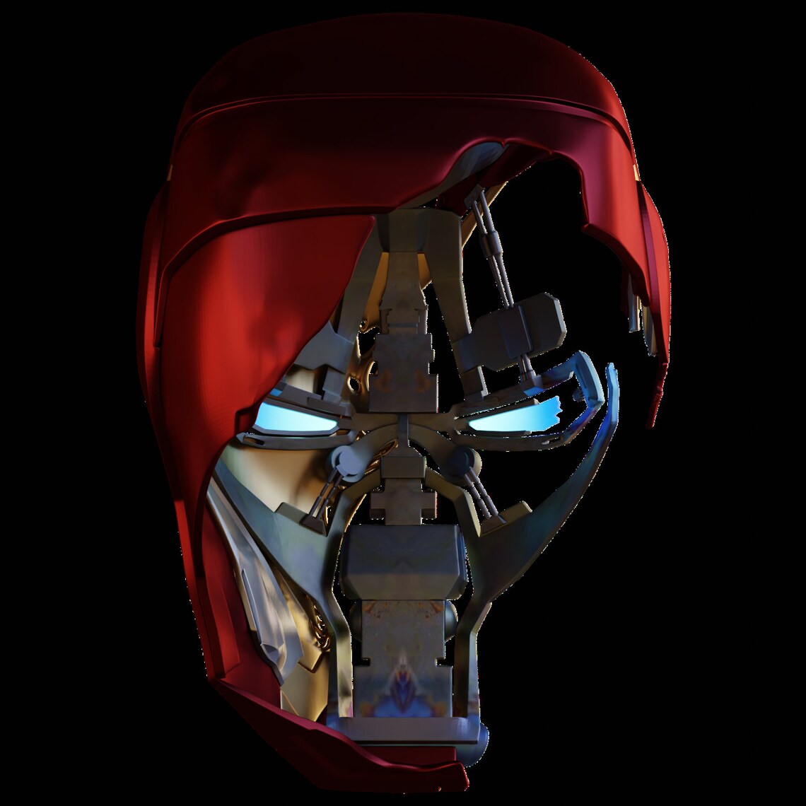 Battle Damaged Mark 50 Helmet 3D Model - Etsy