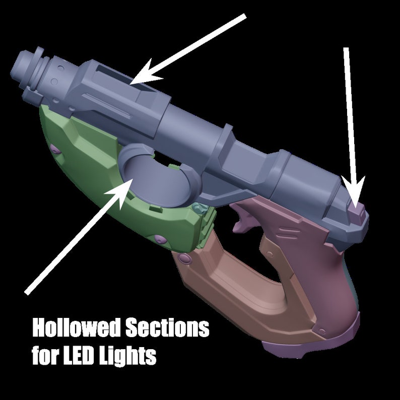 Overwatch 2 Tracer Pulse Pistol Prop 3D Model - Etsy