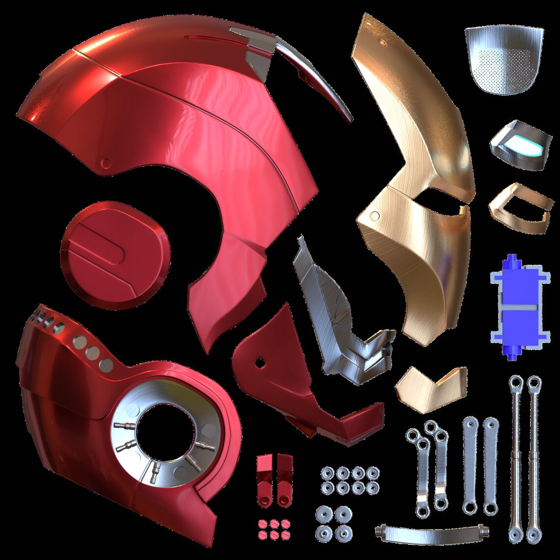 Ironman Mark 45B Helmet 3D Printable Model With Interior - Etsy