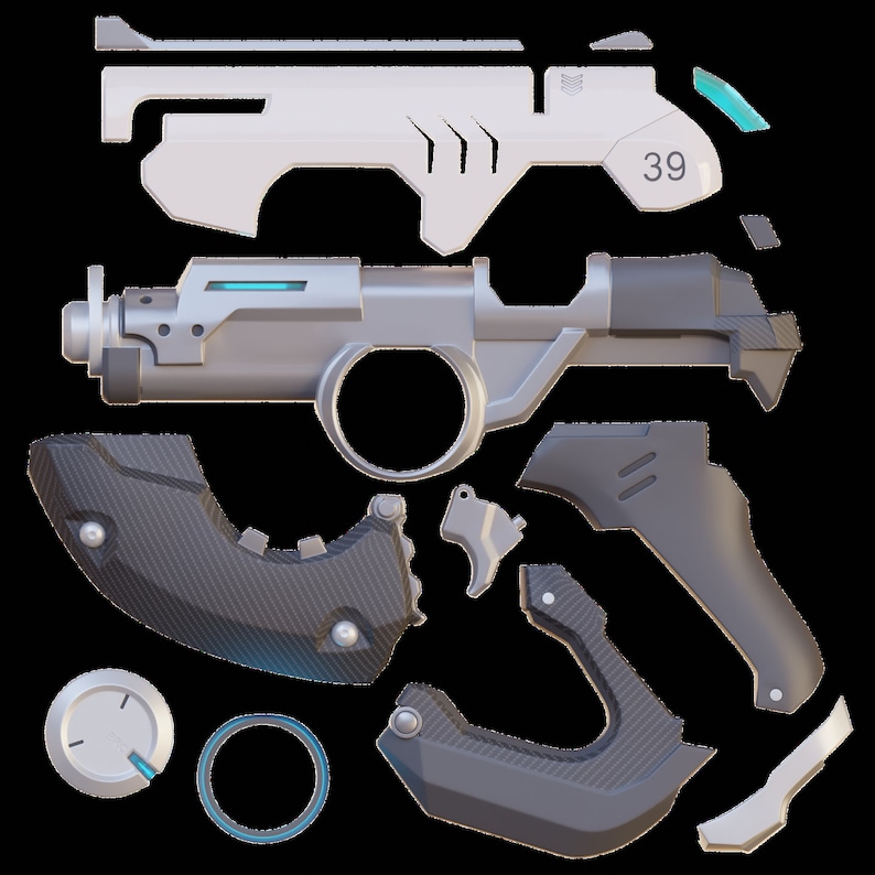 Overwatch 2 Tracer Pulse Pistol Prop 3D Model - Etsy