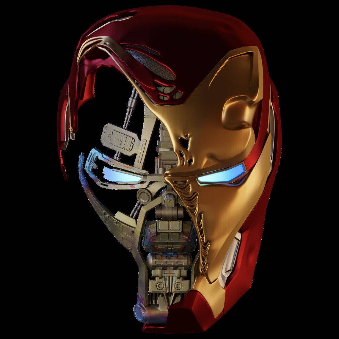 Battle Damaged Mark 50 Helmet 3D Model - Etsy