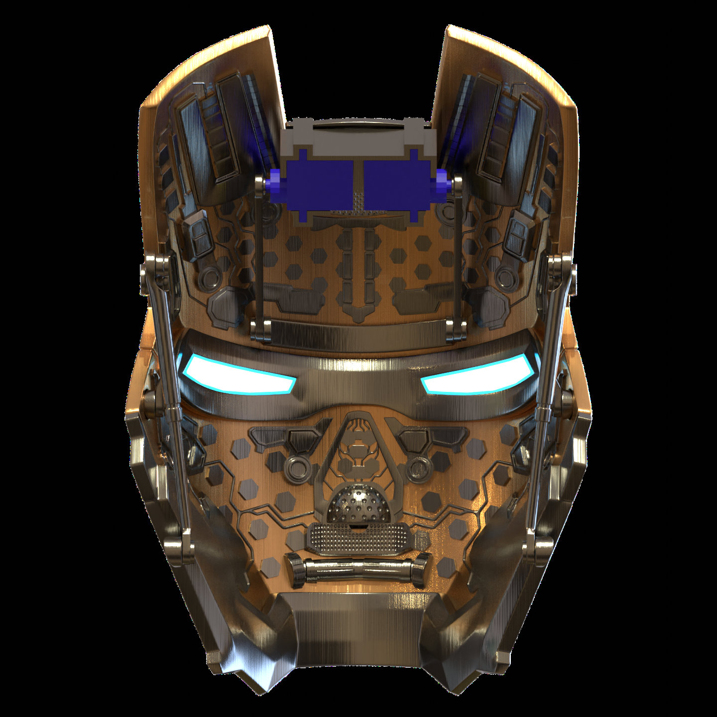 Ironman Mark 45B Helmet 3D Printable Model With Interior - Etsy