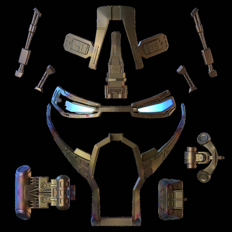 Battle Damaged Mark 50 Helmet 3D Model - Etsy