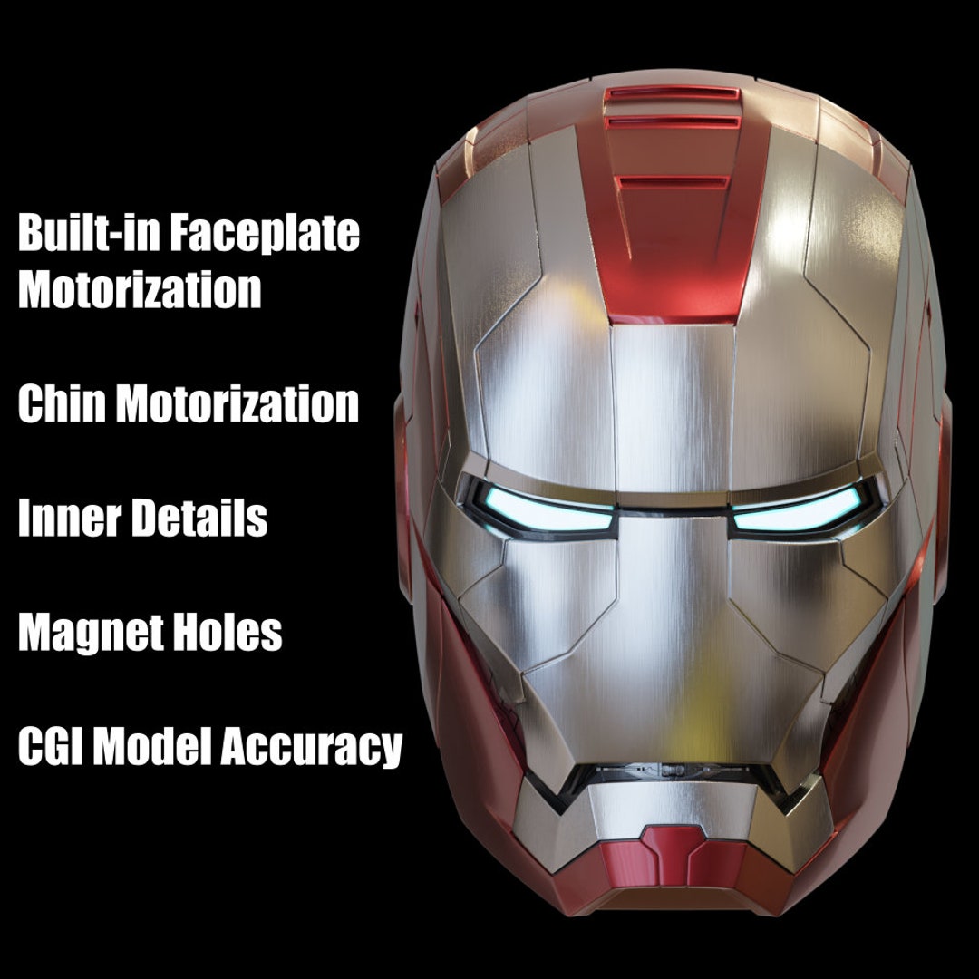 Ironman Mark 5 Helmet 3D Printable Model With Interior Details for ...