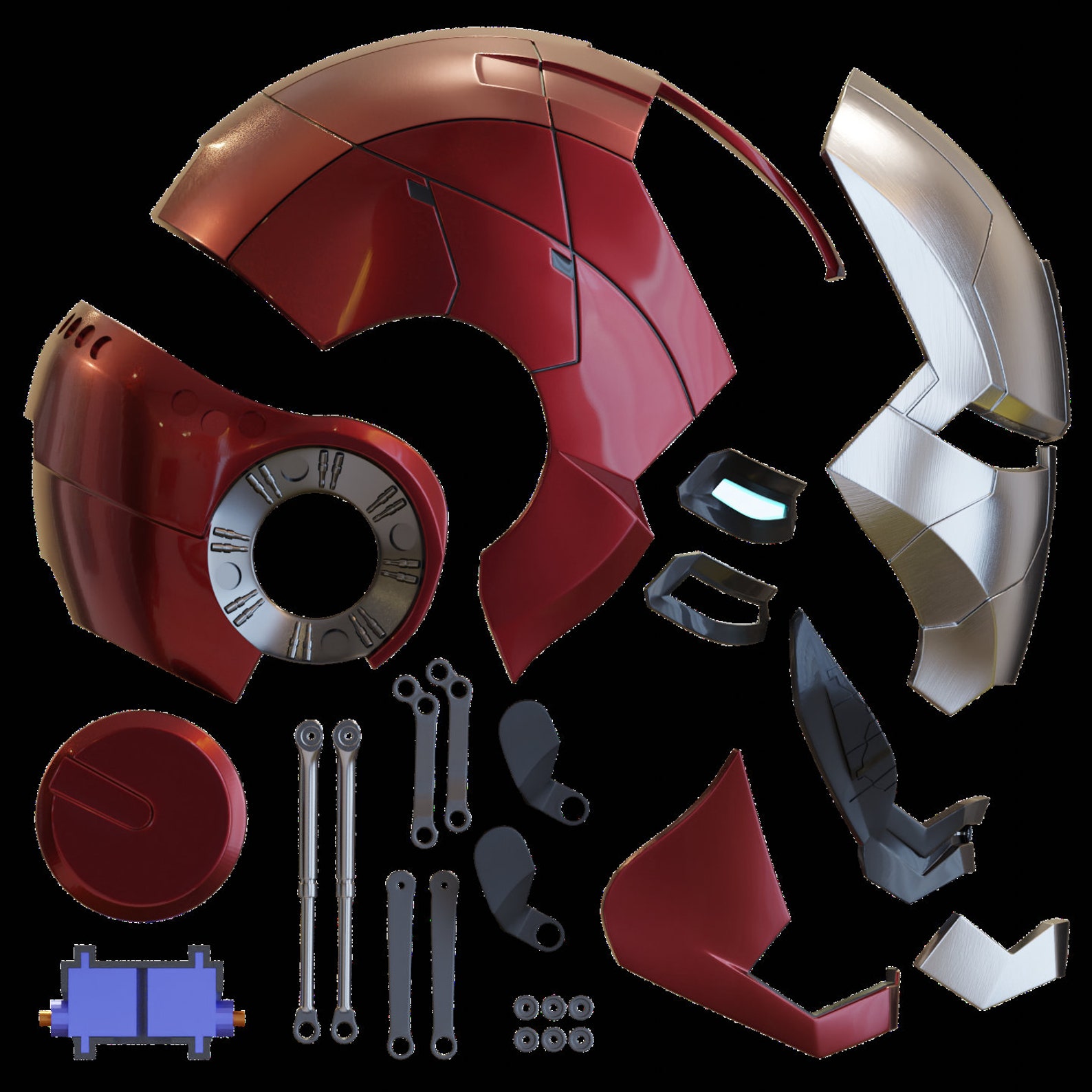 Ironman Mark 5 Helmet 3D Printable Model With Interior Details for ...