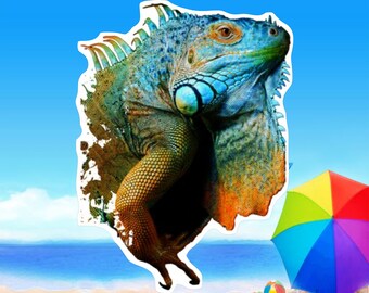 Iguana Decal - Etsy