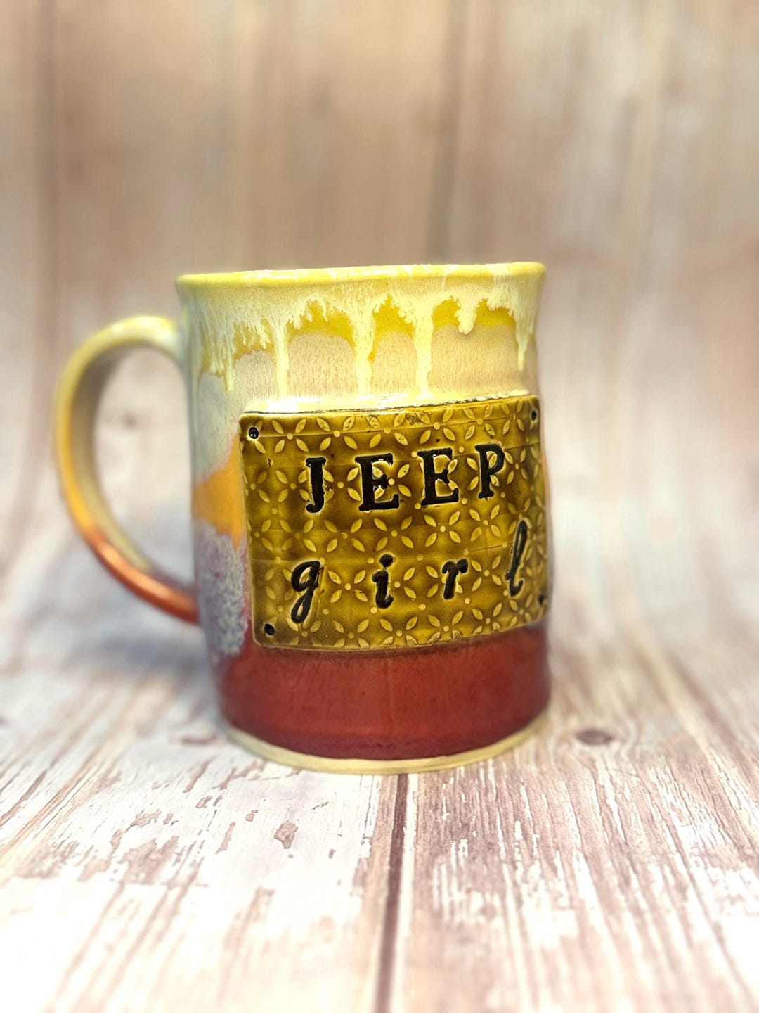 Jeep Girl Ceramic Hand Built Mug - Etsy