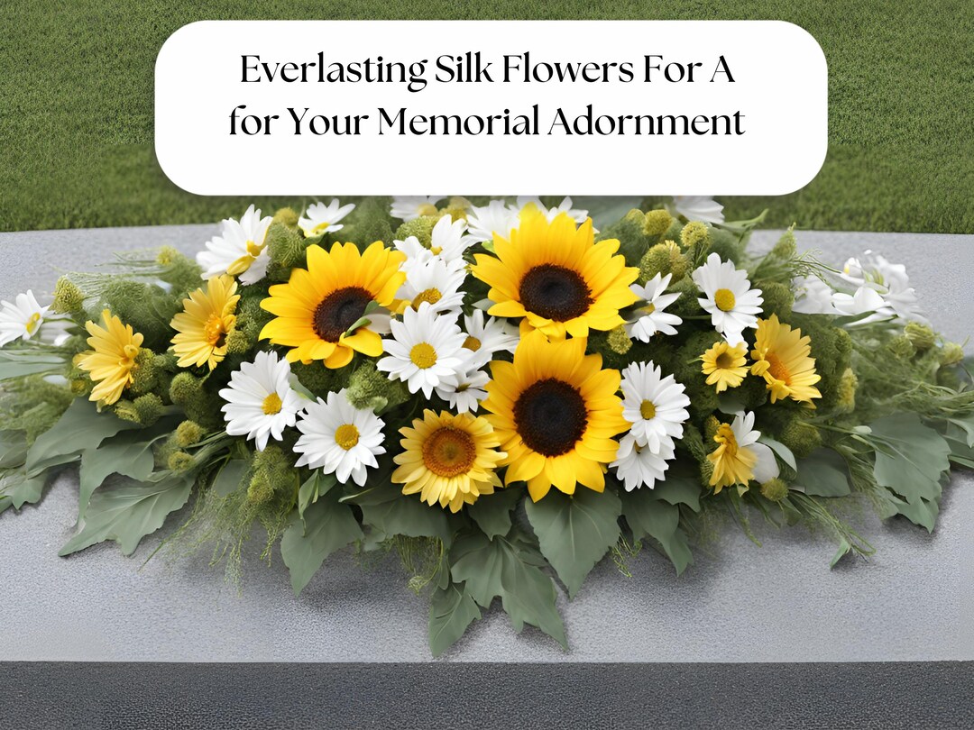 Personalized Headstone Flowers for Father Memorial Flower Arrangement ...