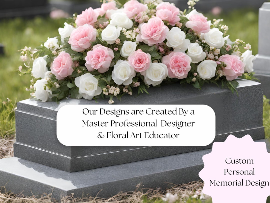 Personalized Memorial Flowers for Mom Custom Flowers for Headstone ...