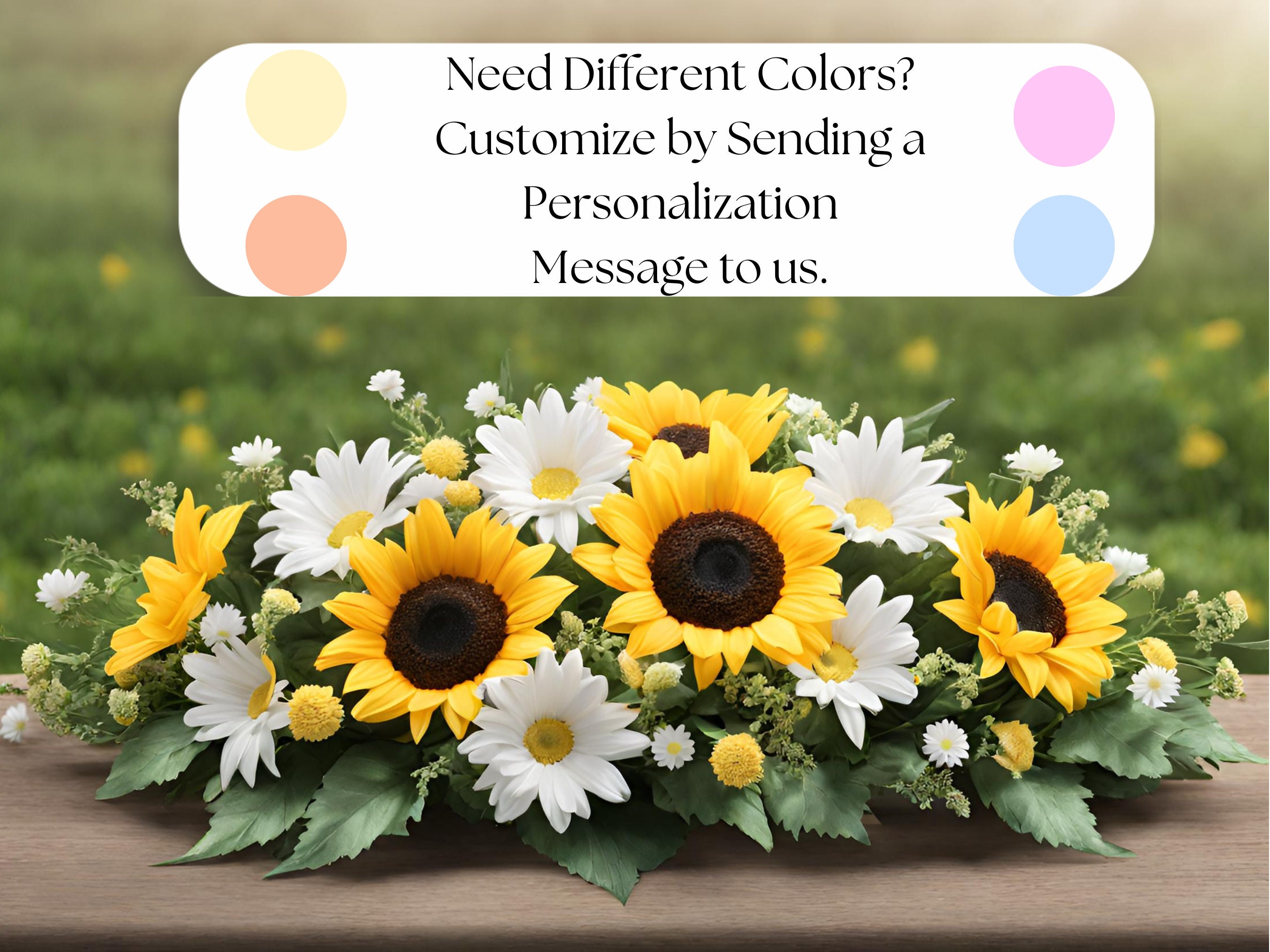 Personalized Headstone Flowers for Father Memorial Flower Arrangement ...
