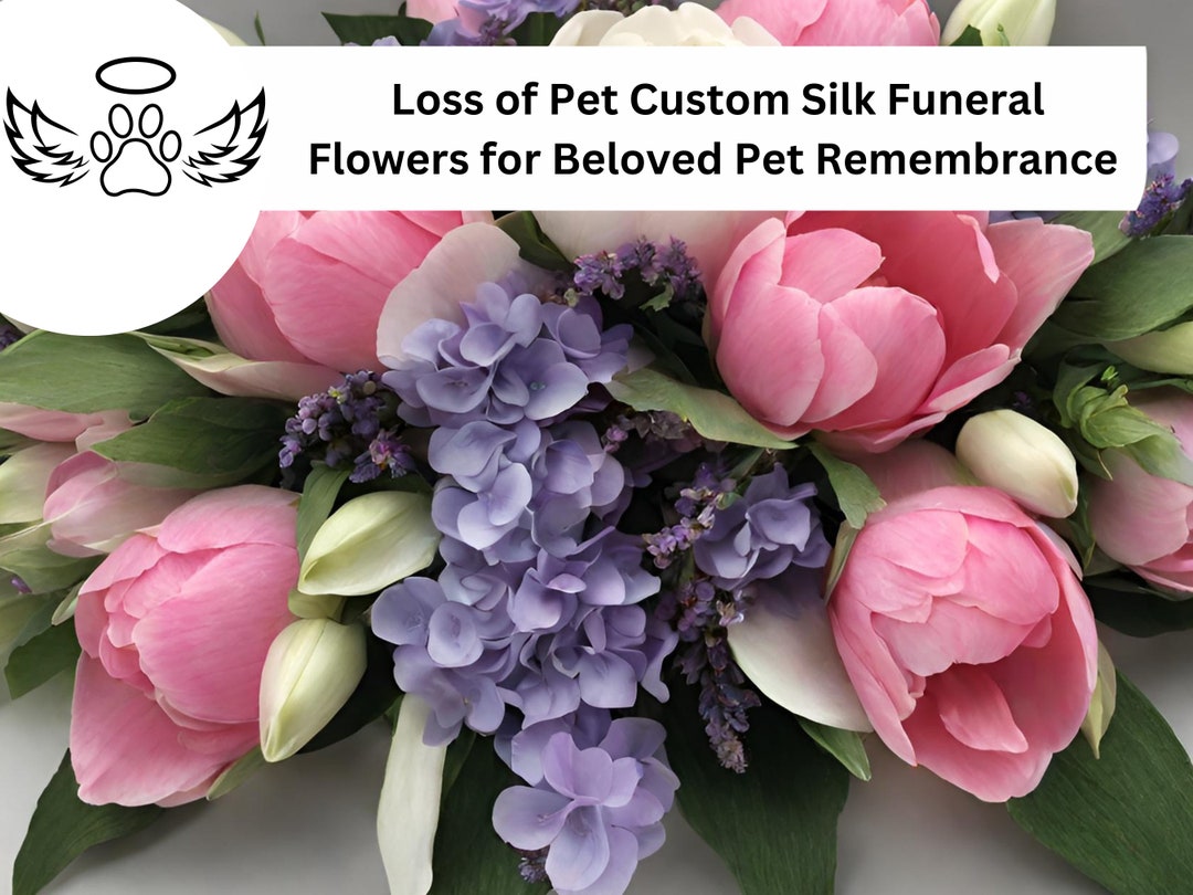 Pet Tribute Flower for Headstone Flower for Dog Sympathy Flower for ...
