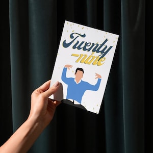 Schmidt 29 New Girl Birthday Card Digital Download Print | Twenty-nine ...