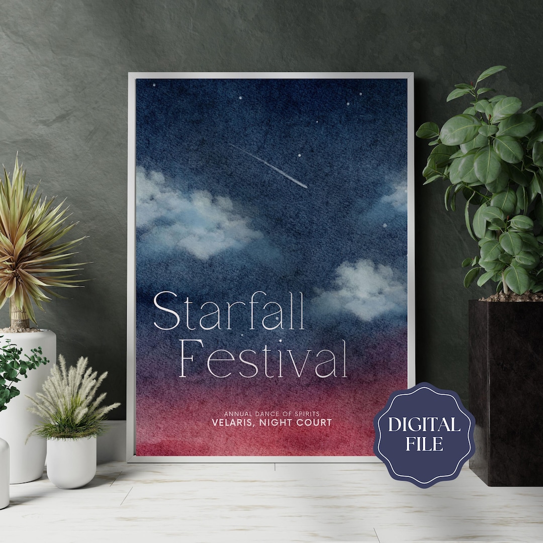 ACOTAR Starfall Festival Digital Download Poster Print - A Court of ...
