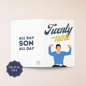 Schmidt 29 New Girl Birthday Card Digital Download Print | Twenty-nine ...