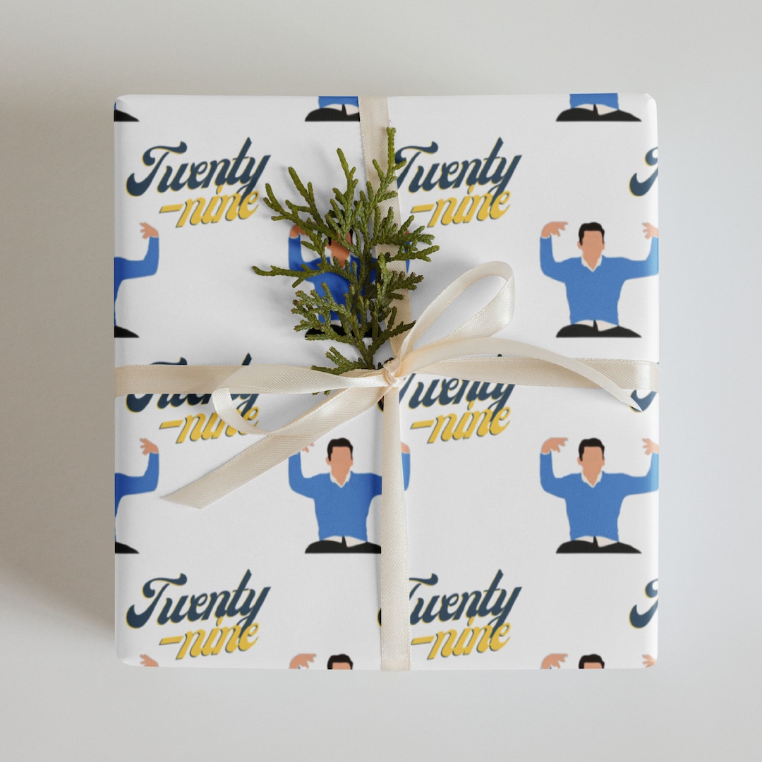 Schmidt 29 Birthday Gift Wrapping Paper, New Girl TV Show Christmas ...