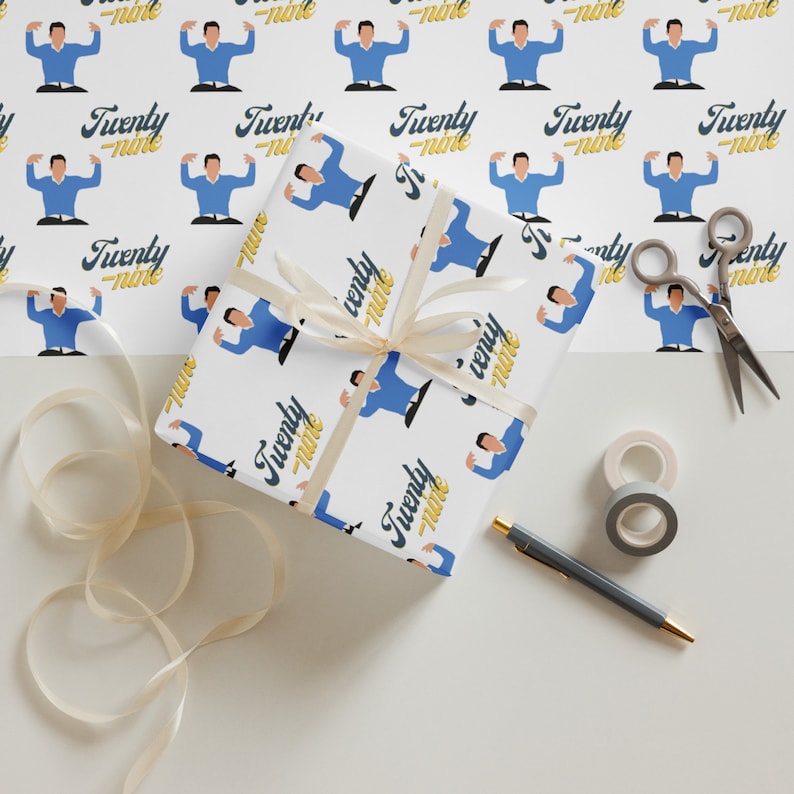 Schmidt 29 Birthday Gift Wrapping Paper, New Girl TV Show Christmas ...